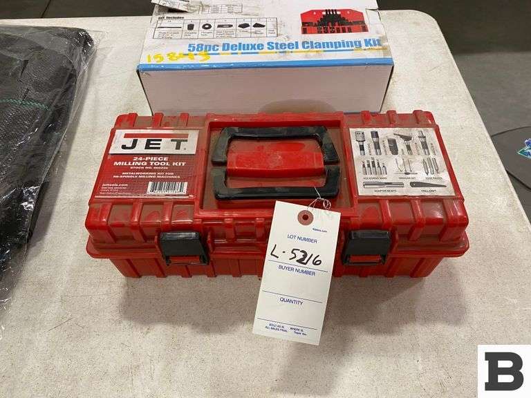 JET 24-Piece Milling Tool Kit - Booker Auction Company