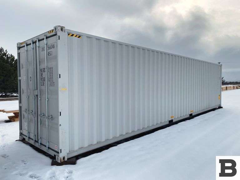 40' High Cube Shipping Container - Booker Auction Company