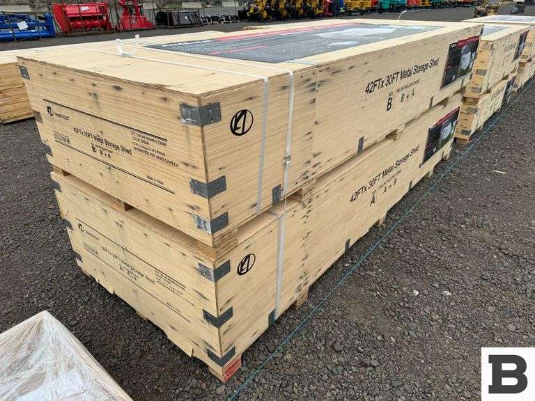 AllMetal K4230T Unused Metal Garage - Booker Auction Company