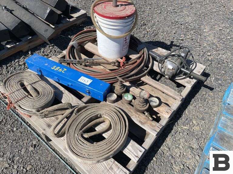 Oxy-Acetylene Torch Set, Tow Straps, Elec Drill, 3/4 Drive Socket Set ...