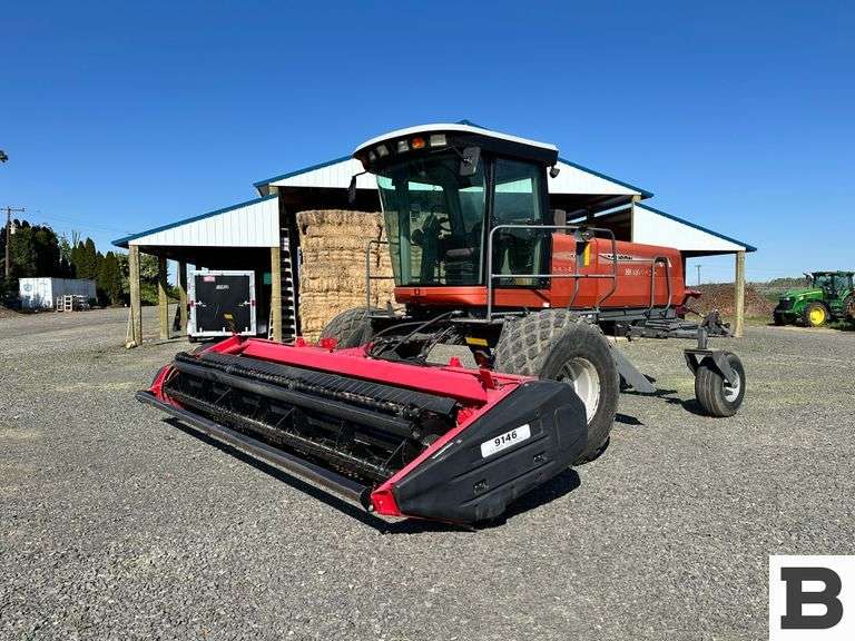 2009 Massey Ferguson 9635 Swather - Stanfield, OR - Booker Auction Company
