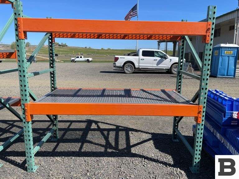 6' Single Section Pallet Racking - Booker Auction Company