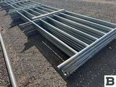 Noble 12' 6 Row Galvanized Panels - Booker Auction Company