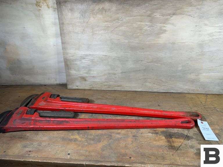 Ridgid 48" Pipe Wrenches - Booker Auction Company