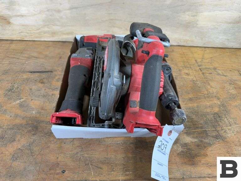 Milwaukee 2" Die Grinder, Milwaukee 1/2" Impact Wrench, Milwaukee Angle ...