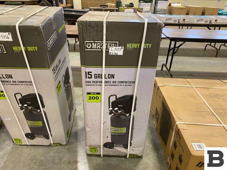 Master Mechanic Heavy Duty Air Compressor - Booker Auction Company