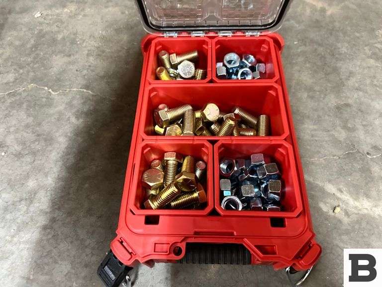 Milwaukee Packout Compact Organizer w/ Bolts, Nuts and Washers - Booker ...