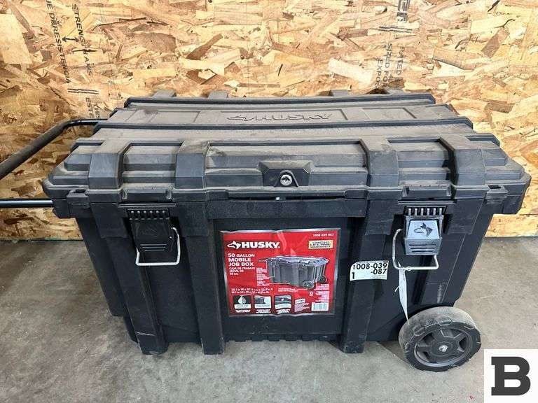 Husky 50 Gallon Mobile Job Box - Booker Auction Company