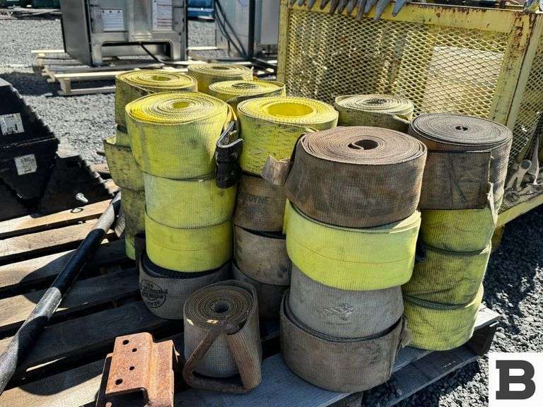 Nylon Tie Down Load Straps, Tire Chalks, Cheater Bar - Booker Auction ...