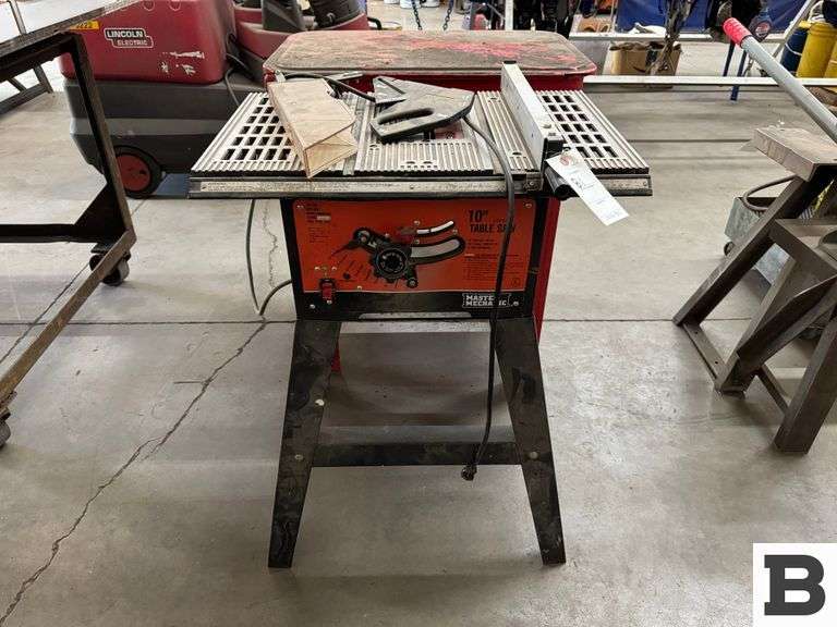 Master Mechanic MM8020B 10" Table Saw - Booker Auction Company