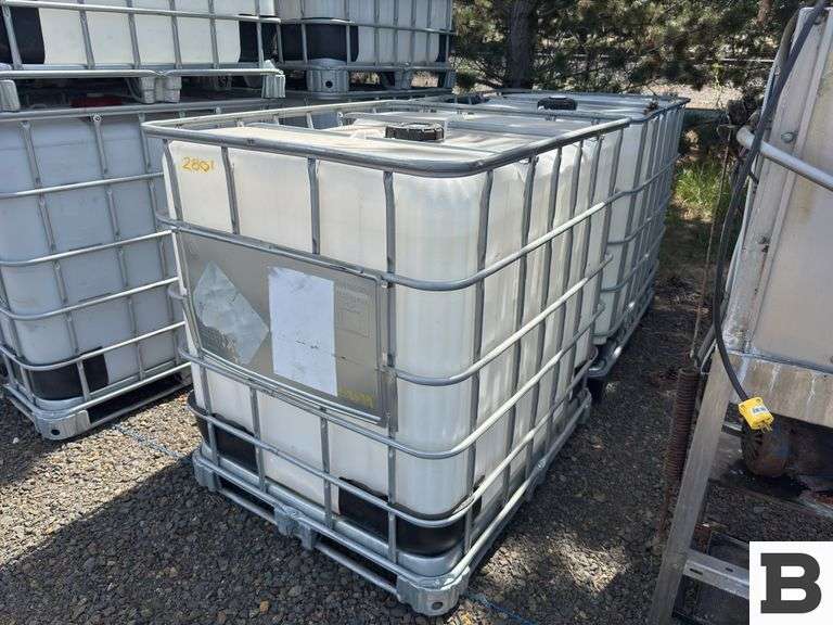 250 Gallon Plastic Shuttle Totes - Booker Auction Company