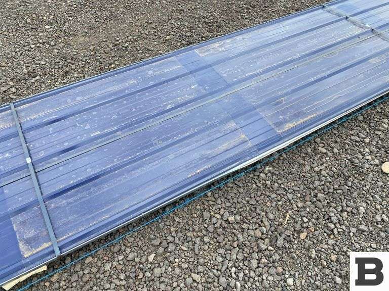 Blue Metal Roof Panels - Booker Auction Company