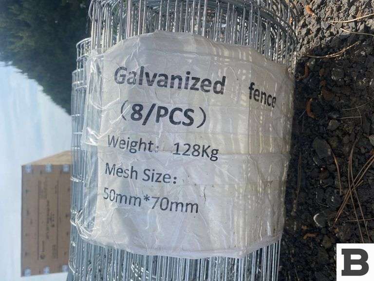 Galvanized Mesh Fence - Booker Auction Company