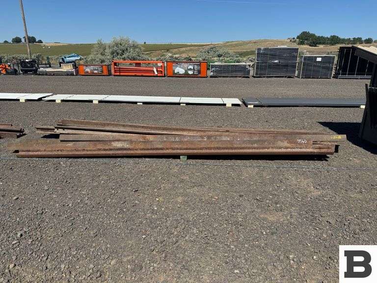 Steel Rail Iron Sections (Various Lengths) - Booker Auction Company