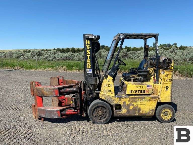 Hyster S80XL Forklift - Booker Auction Company