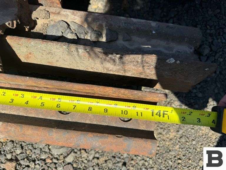 Steel Rail Iron Sections (Various Lengths) - Booker Auction Company