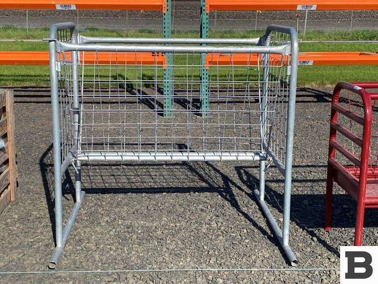 Galvanized Hay Feeder - Booker Auction Company