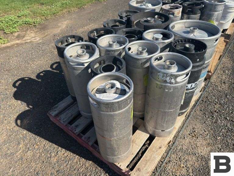 Stainless Steel 6 Barrel Kegs - Booker Auction Company