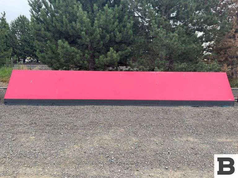24' Vinyl Covered Aluminum Building Awning - Booker Auction Company