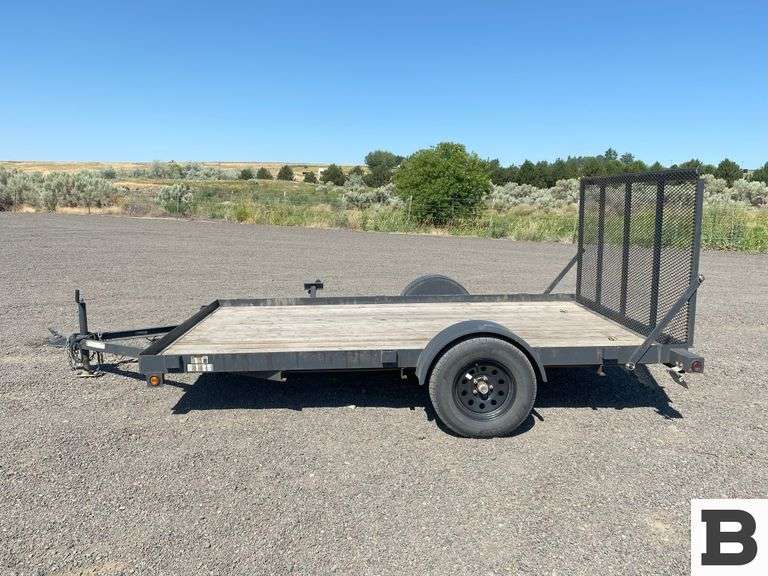 2020 Fox Trailers 712FS Flatbed Utility Trailer - Booker Auction Company