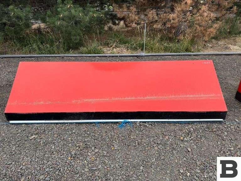 111" Vinyl Covered Aluminum Building Awning - Booker Auction Company