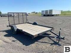 2020 Fox Trailers 712FS Flatbed Utility Trailer - Booker Auction Company