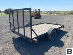 2020 Fox Trailers 712FS Flatbed Utility Trailer - Booker Auction Company