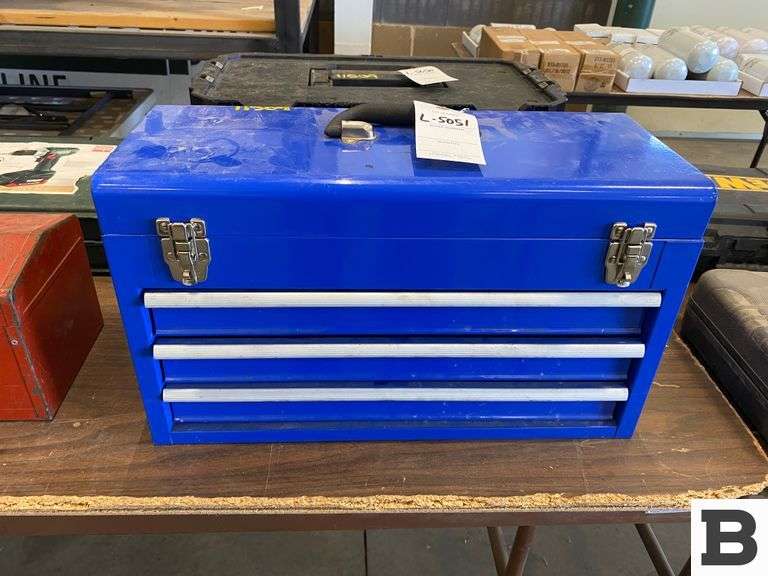 Portable Shop Tool Box and Contents - Booker Auction Company