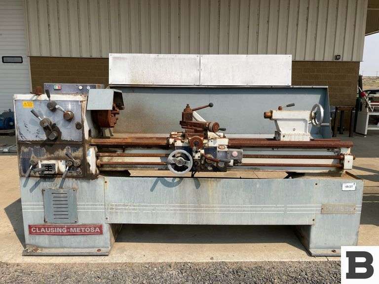 Clausing Metosa C1765SS Engine Lathe .. - Booker Auction Company