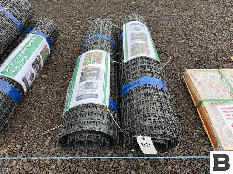 3.3'x164' Black Plastic Mesh Safety Fencing - Booker Auction Company