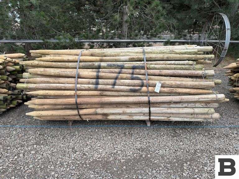 8' Pressure Treated Posts - Booker Auction Company