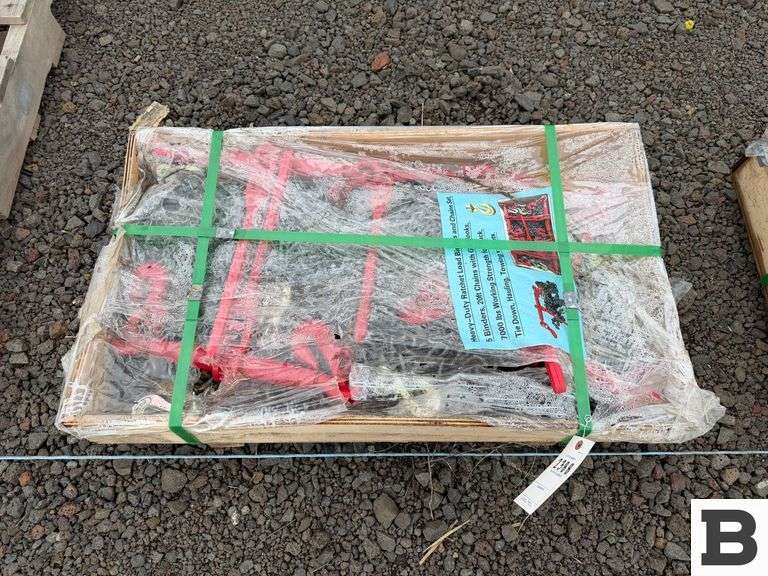 Heavy Duty Ratchet Chain Binders and Chains Set - Booker Auction Company