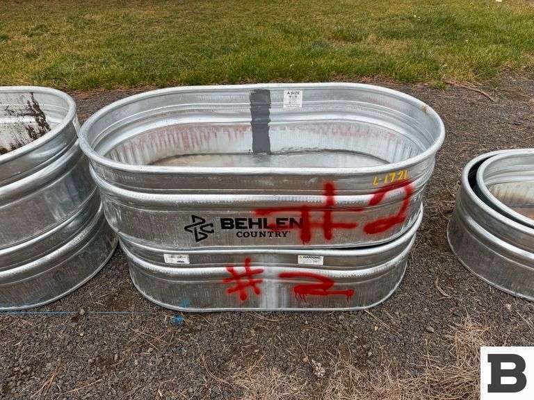 Behlen Country Galvanized Round End Stock Tanks - Factory Defect ...
