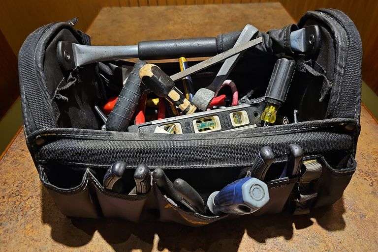 Tool Bag Caddy Full of Great Tools! - Business Liquidation Auction