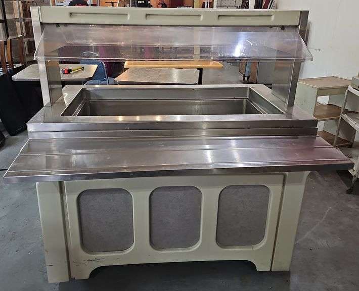 GALLEY Rolling Cold Bar with Stainless Flip Up Side Tables - Business ...