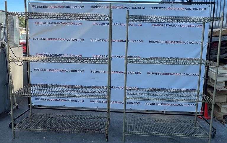 (2) Coated Wire Racks - Business Liquidation Auction