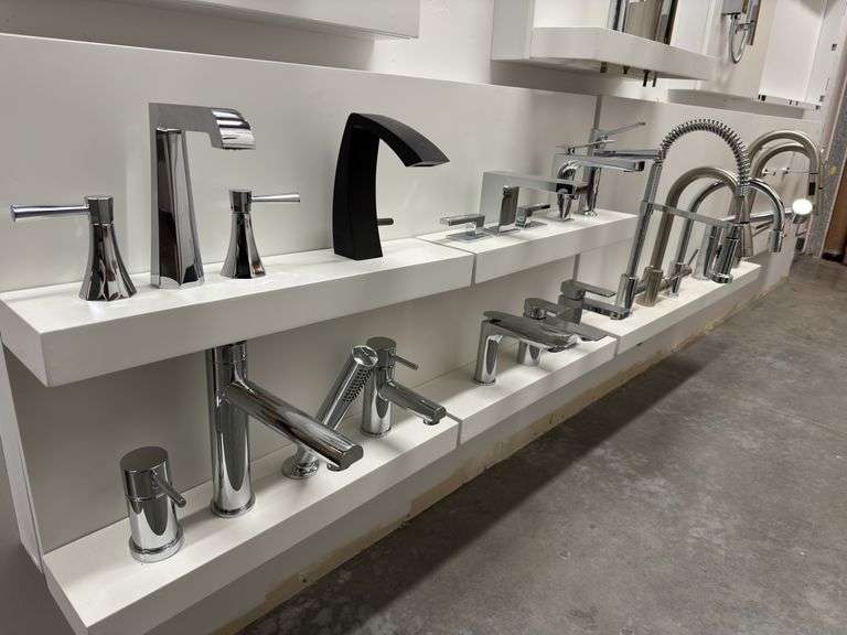 (7) Assorted Faucet & Hardware displays - Business Liquidation Auction