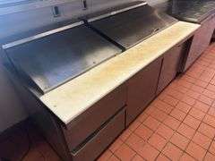 Continental 72” Mega Top Prep Cooler - Business Liquidation Auction