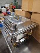 (4) Half Pan Chafing Dishes with Pans (Read Description) - Business ...