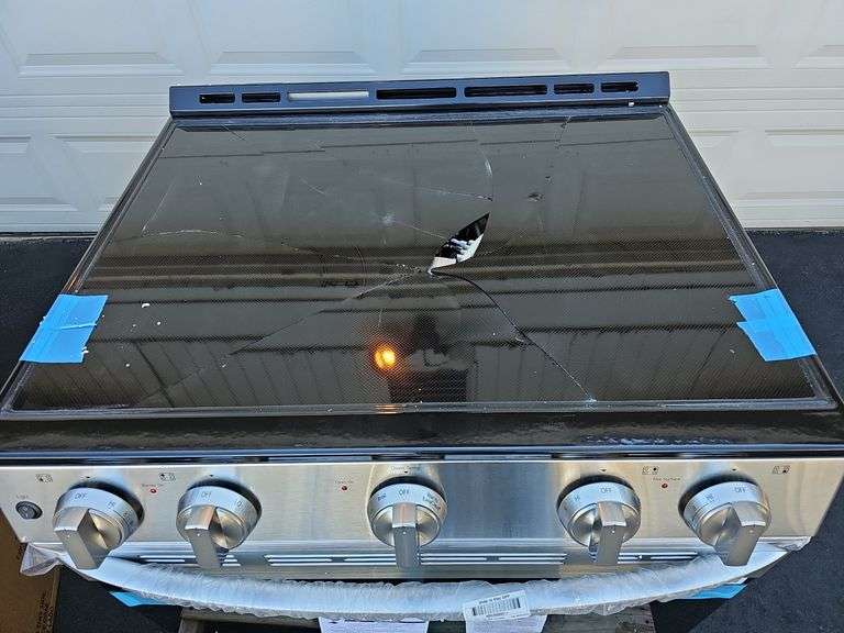 LG Electric Glass Top Range (Read Description) - Business Liquidation ...