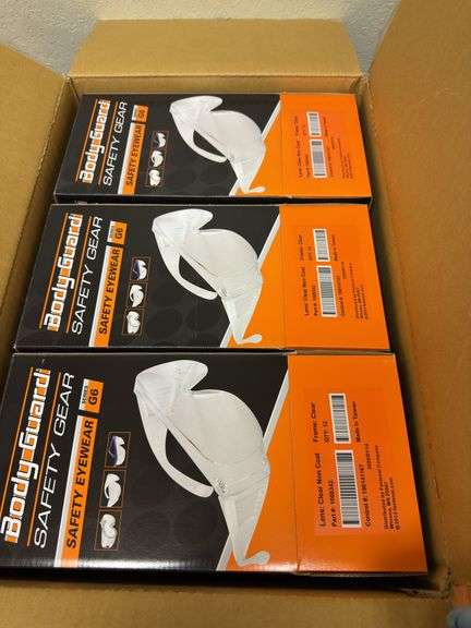 (6) Boxes (12ea) Safety Glasses - Business Liquidation Auction