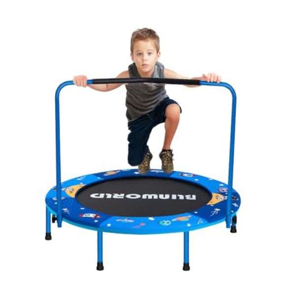 BLINWORLD Kids Trampoline with Handle - Business Liquidation Auction