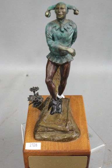 Bronze figure of "The Year of the Grave Dancer" by Michael Speaker ...