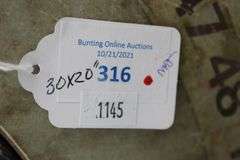 Vintage wheel of chance/gaming wheel with metal base, 29.5" tall, 19 ...