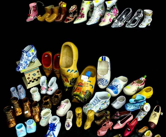 Shoe Decor Collection. Collectible shoes include Vintage Hand Painted ...
