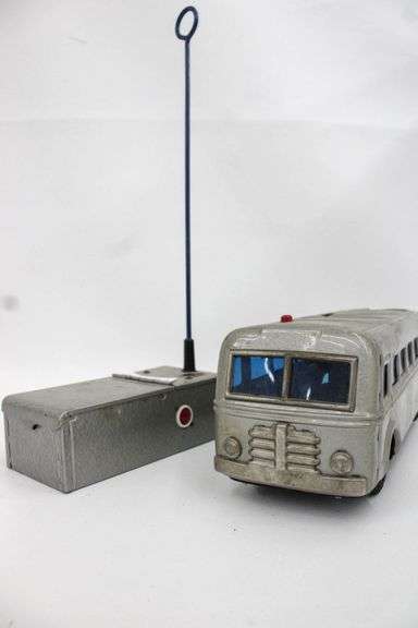 Radicon vintage tin metal remote control bus, 1950s, made in Japan ...
