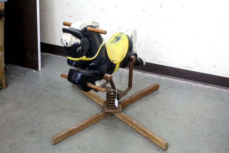 Vintage 1950s Playground Spring Mounted Rocking Bouncing Riding Hi ...