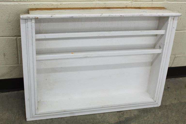 Architectural salvage - recessed window shelf display unit with ledge ...