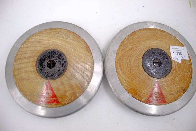 Vintage wood discus Germina Made GDR - Bunting Online Auctions