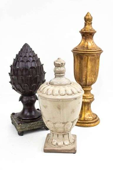Classic finials collection - three pieces - Bunting Online Auctions